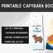 Printable Capybara Bookmarks | Set of 2 Bookmarks | Kids Bookmarks ...