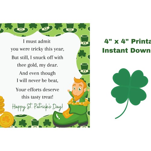 Leprechaun Trap Letter for St Patrick's Day St Pattys - Etsy