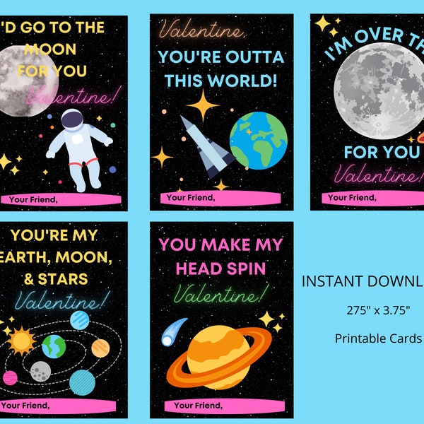 Space Valentine - Etsy