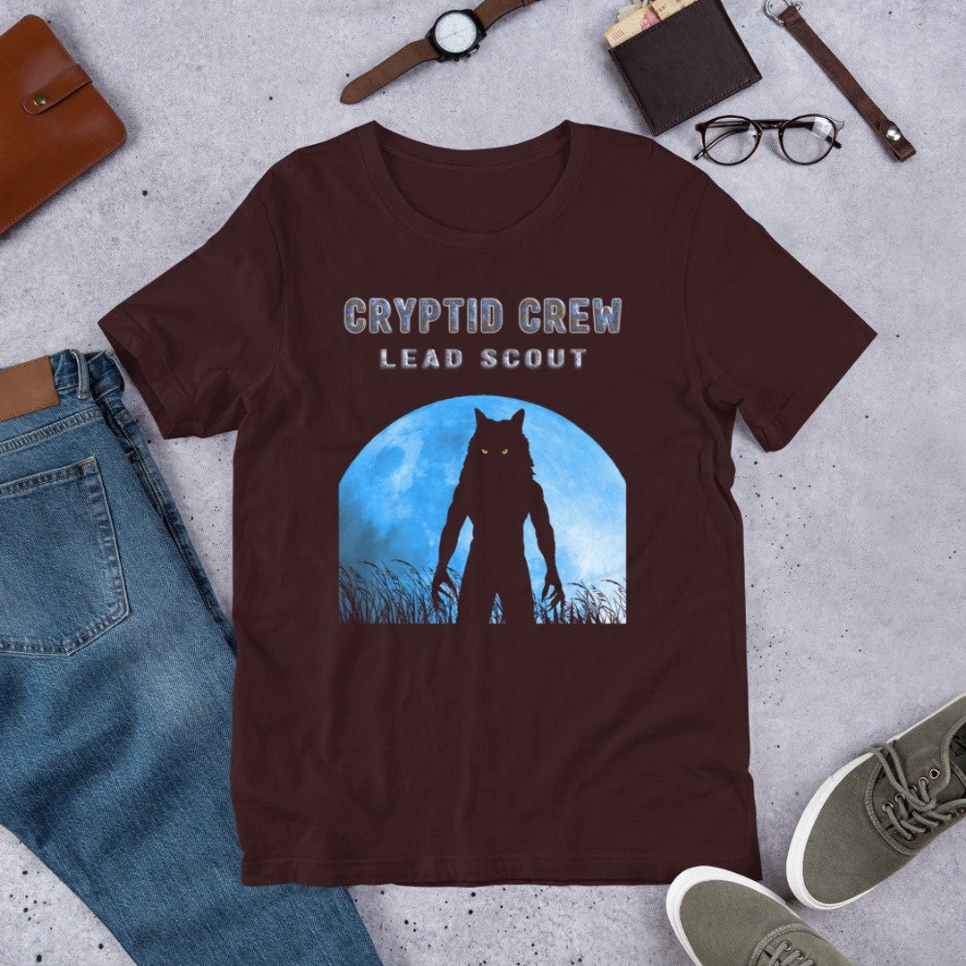 Cryptid Crew CUSTOM Text Oxblood Black Unisex Group Party T-shirt for ...