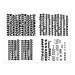 Alphabet, Number, & Symbols - Upper Lower Case Sticker Sheets - Etsy
