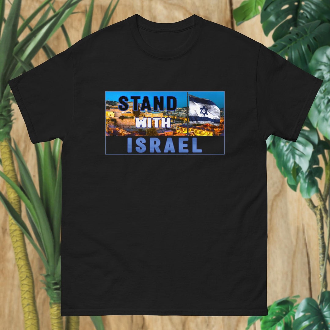 Stand With Israel Inspirational Black Short Sleeve Unisex T-shirt - Etsy