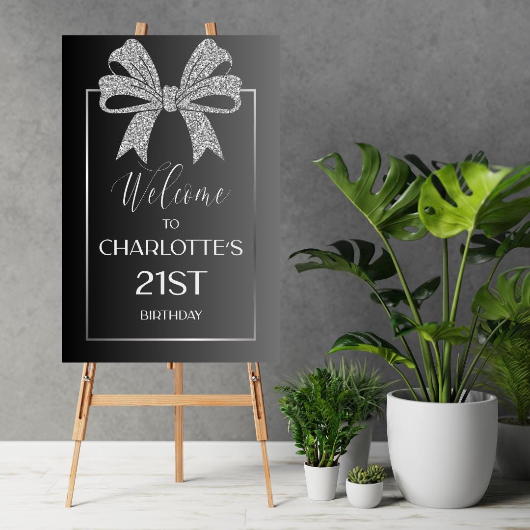 Birthday Welcome Sign, Birthday Party Sign, Party Welcome Sign ...
