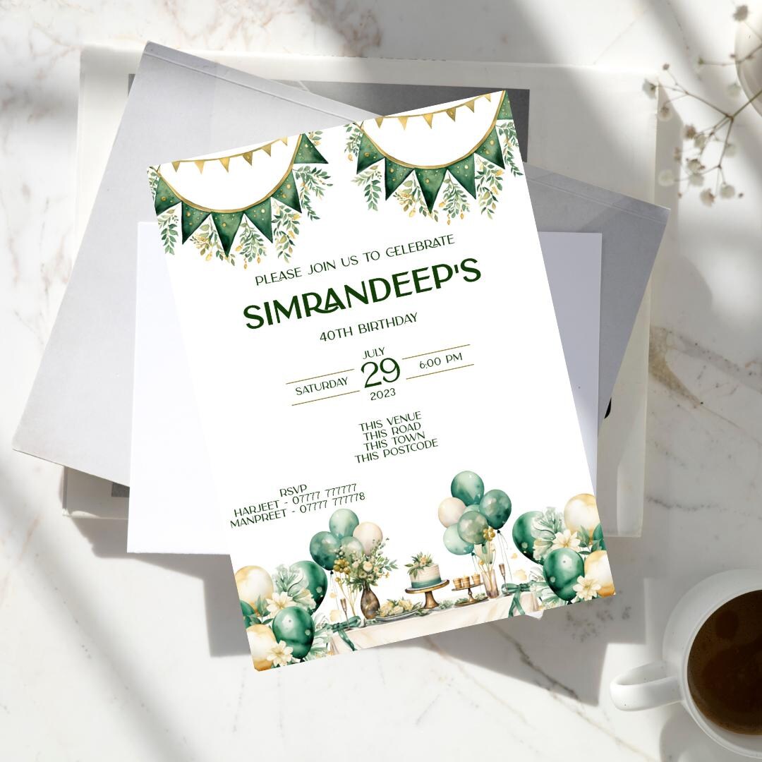 Birthday Party Invitation, Party Invitation, Birthday Invite ...