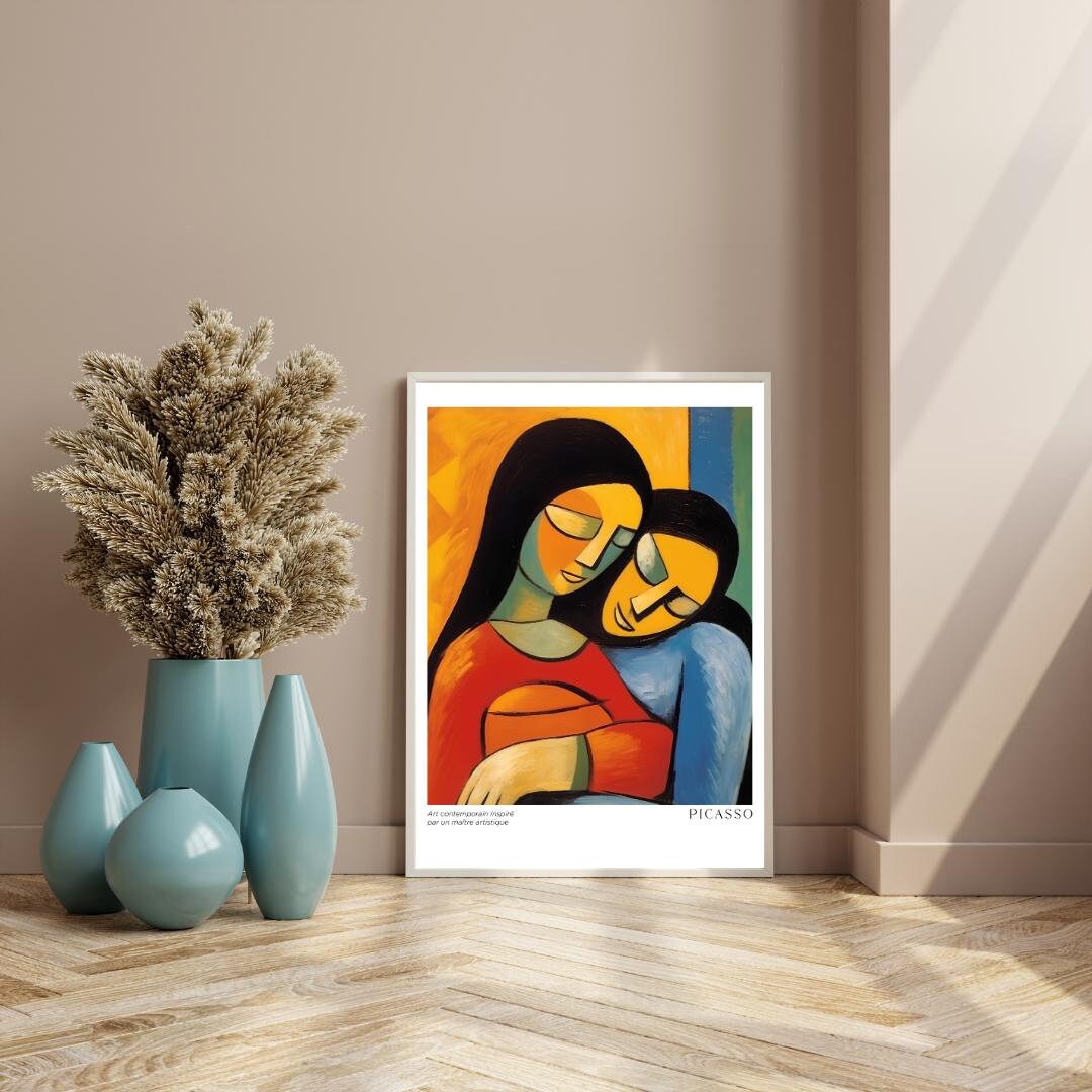 Picasso Style Art Framed Poster, Picasso Framed Poster, Framed Art ...