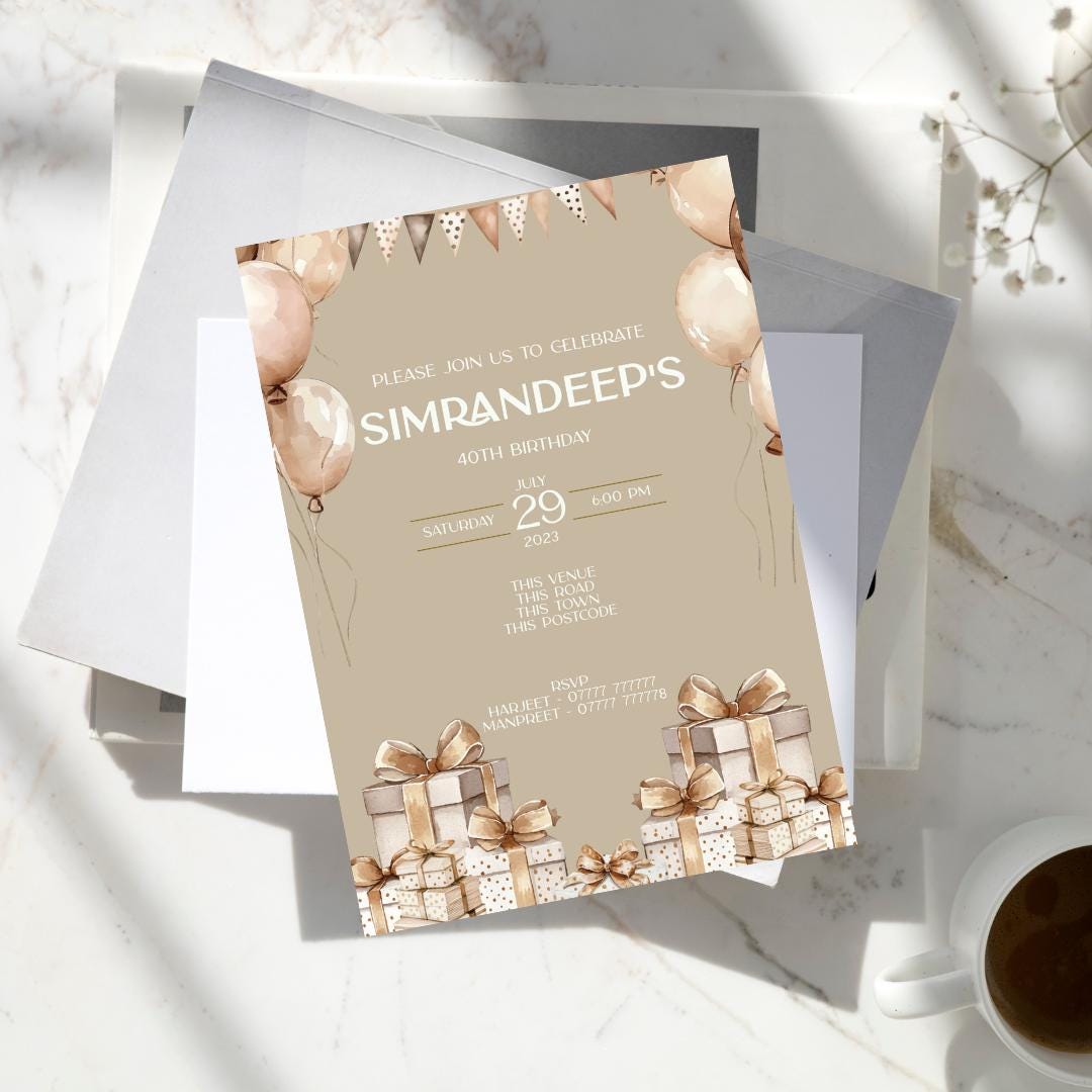 Birthday Party Invitation, Party Invitation, Birthday Invite ...