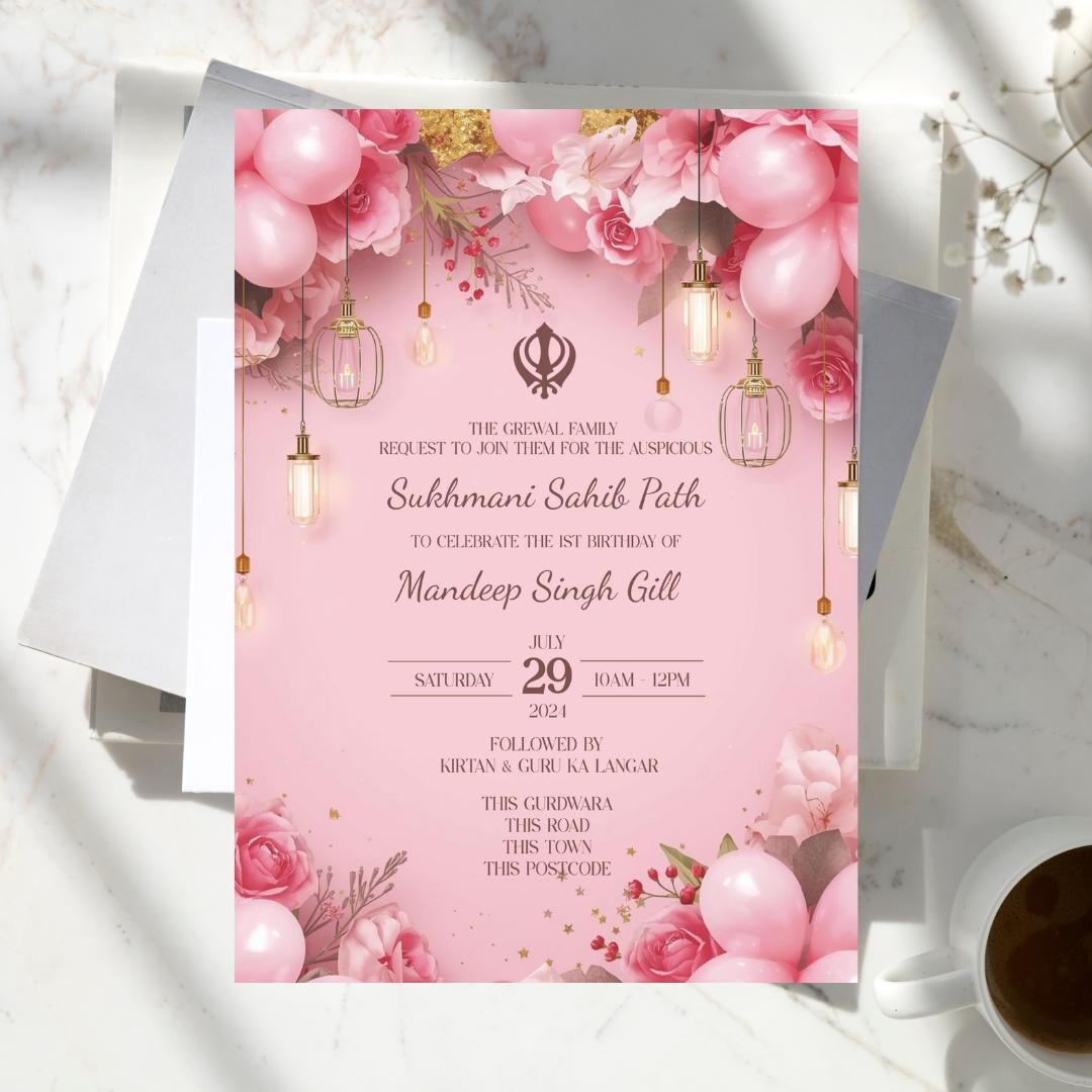 Editable Sukhmani Sahib Path Invitation, Sukhmani Sahib Path Digital ...