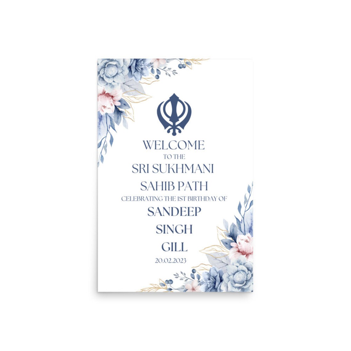 Sukhmani Sahib Path Welcome Poster Sign , Gurdwara Welcome Sign, Path Welcome Sign, Sri Sukhmani ...