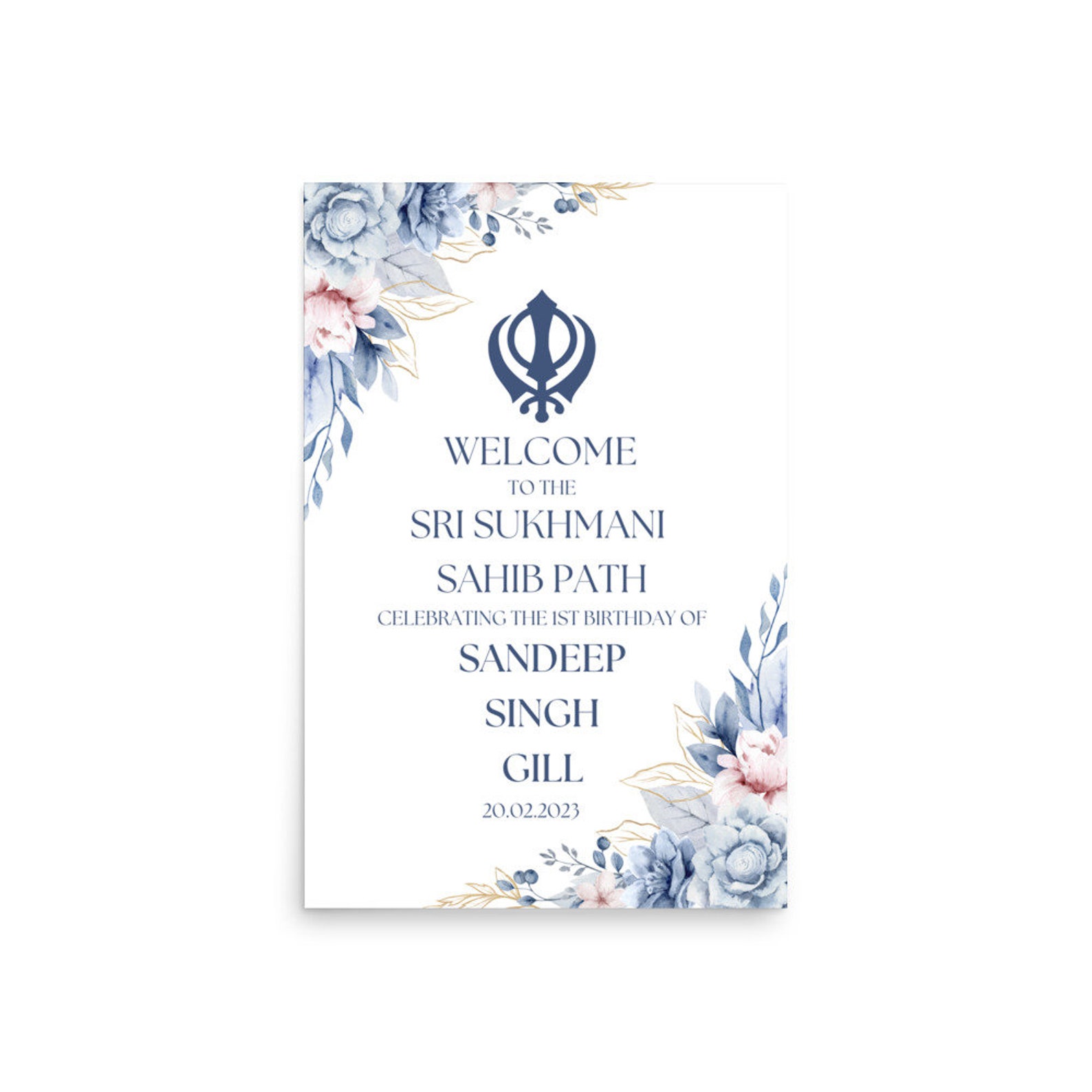 Sukhmani Sahib Path Welcome Poster Sign , Gurdwara Welcome Sign, Path Welcome Sign, Sri Sukhmani ...