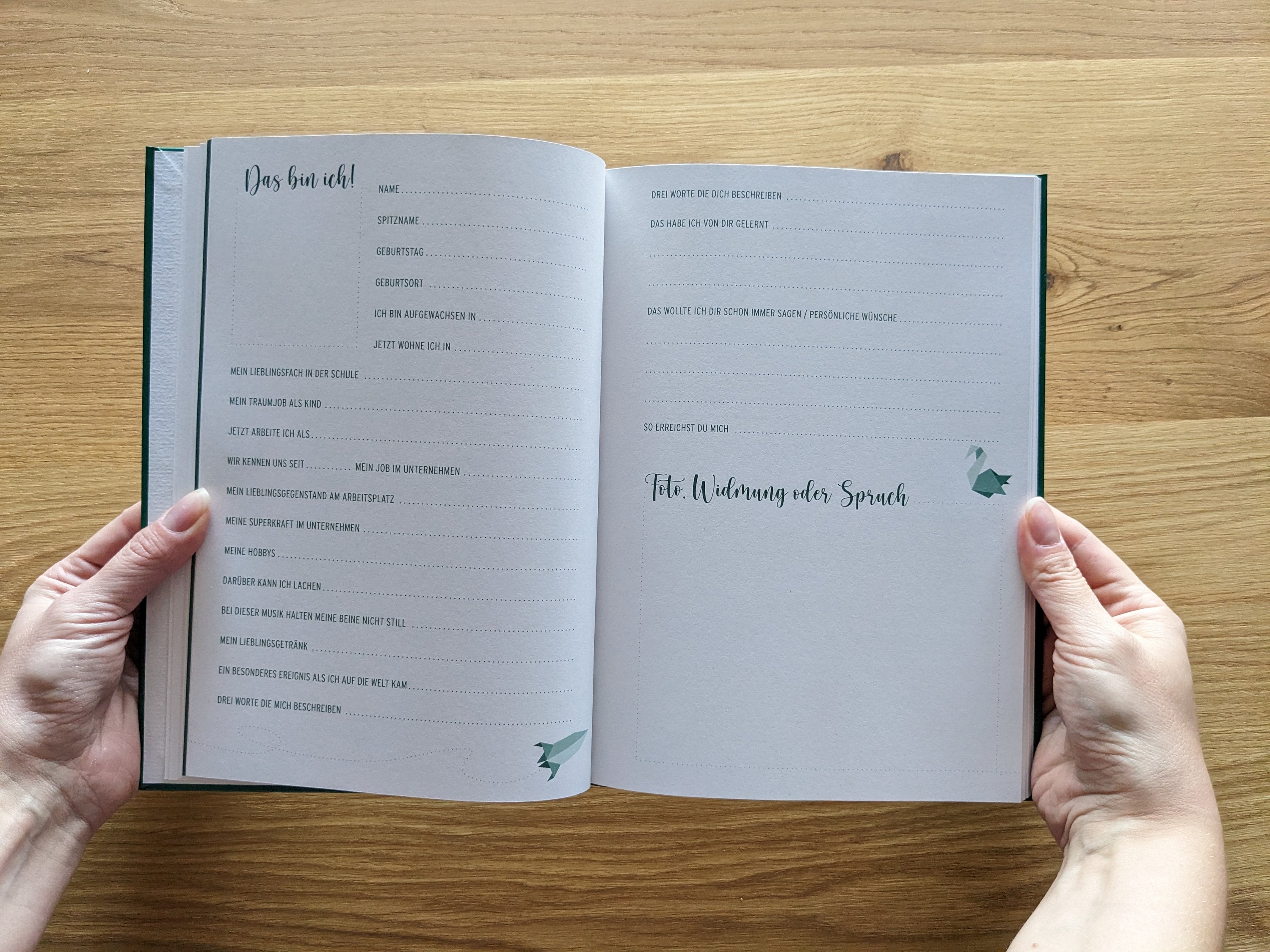 Freundebuch Kollegen für 40 Personen grün - Etsy.de