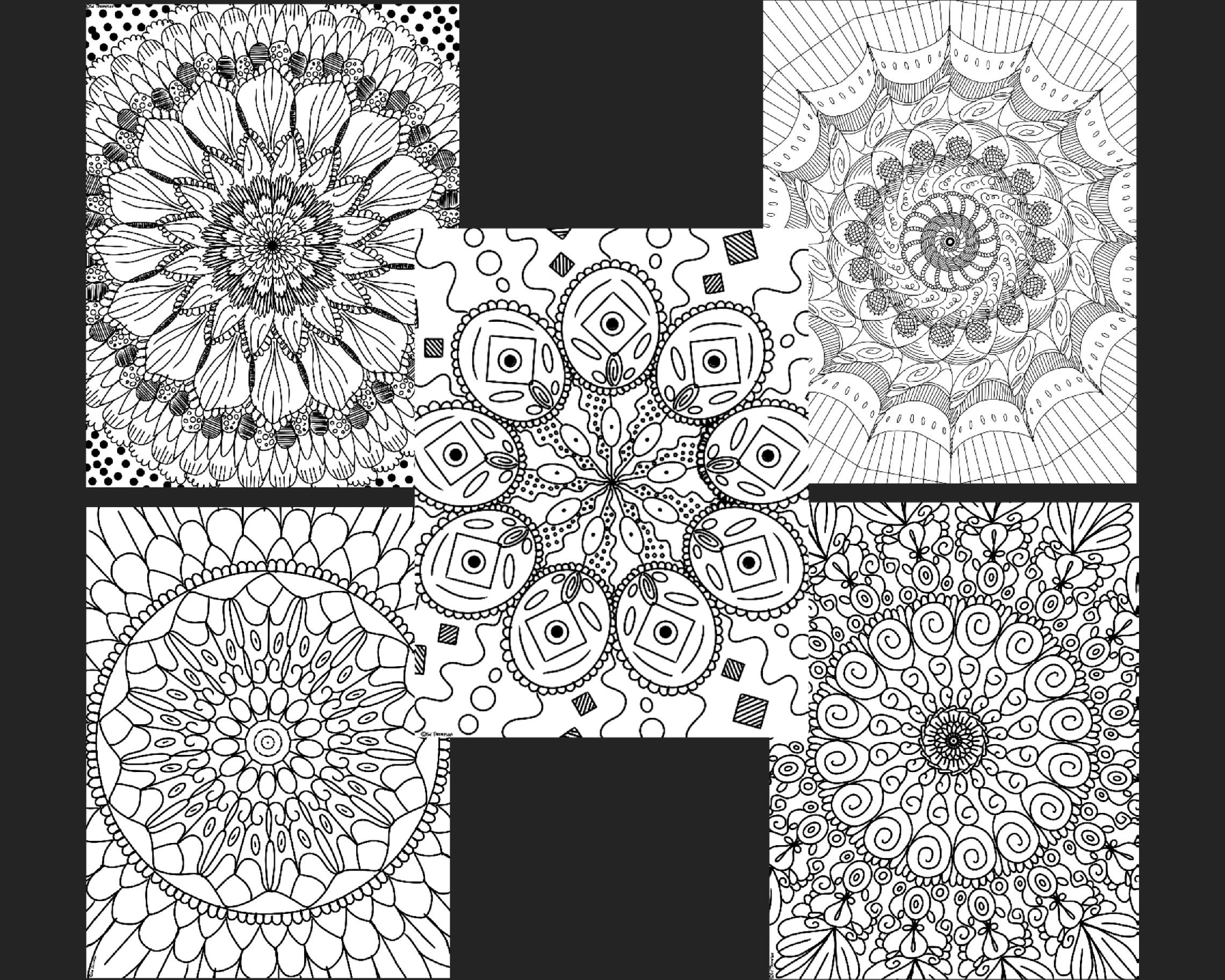 15 Printable Digital Mandalas - Etsy