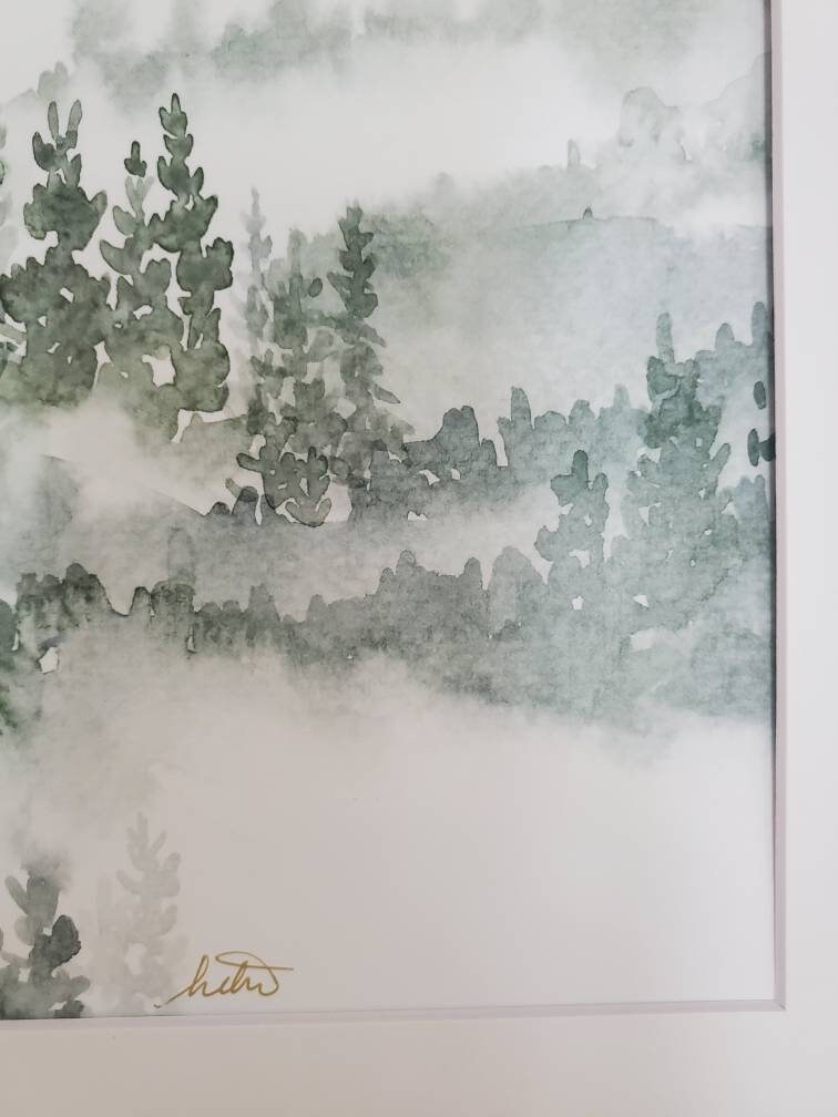 Classic Canadian Mount Robson Watercolor Art Print Winter - Etsy