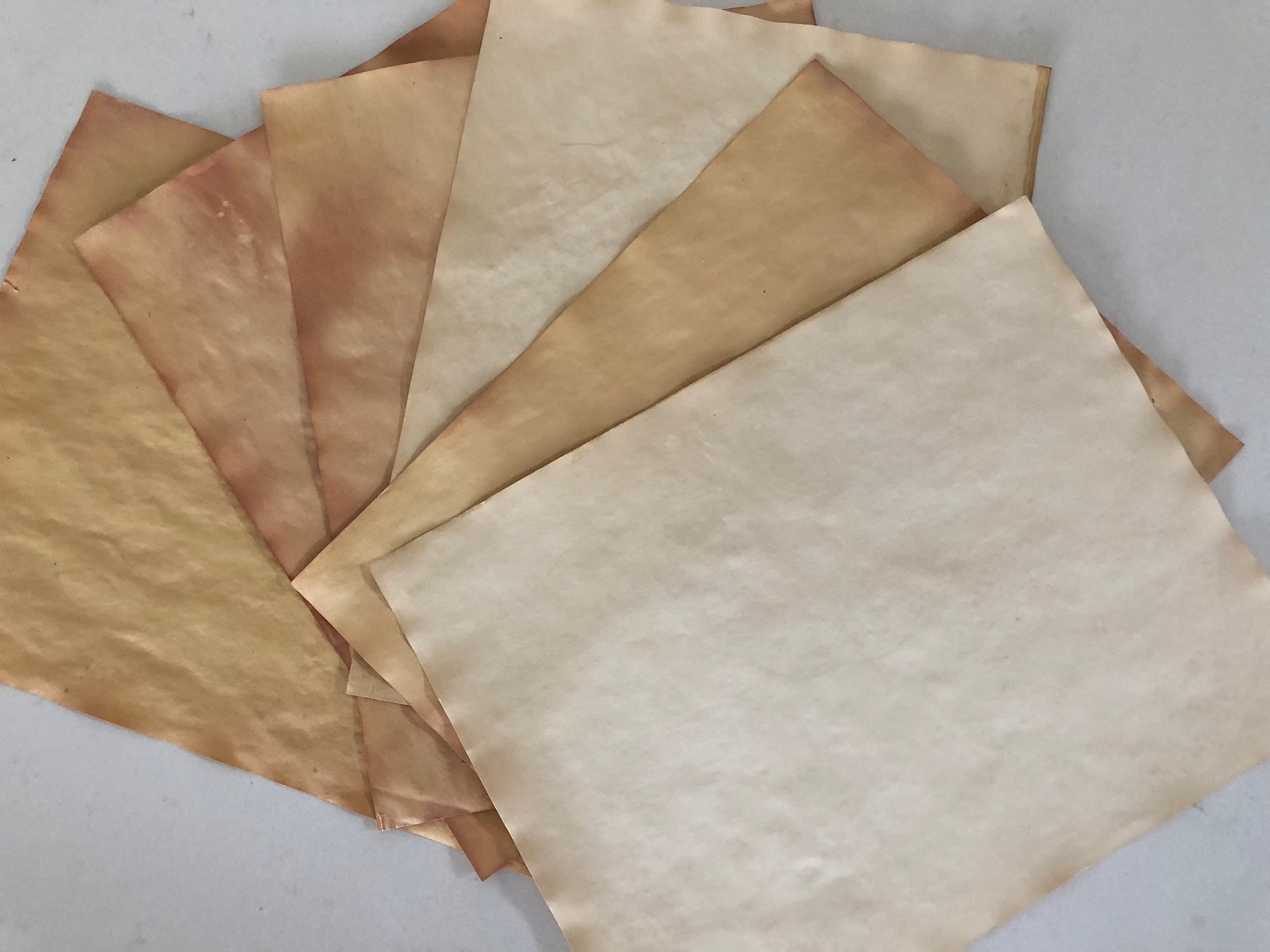 Onion Skin Dyed Papers for Junk Journals 8 1/2 X - Etsy