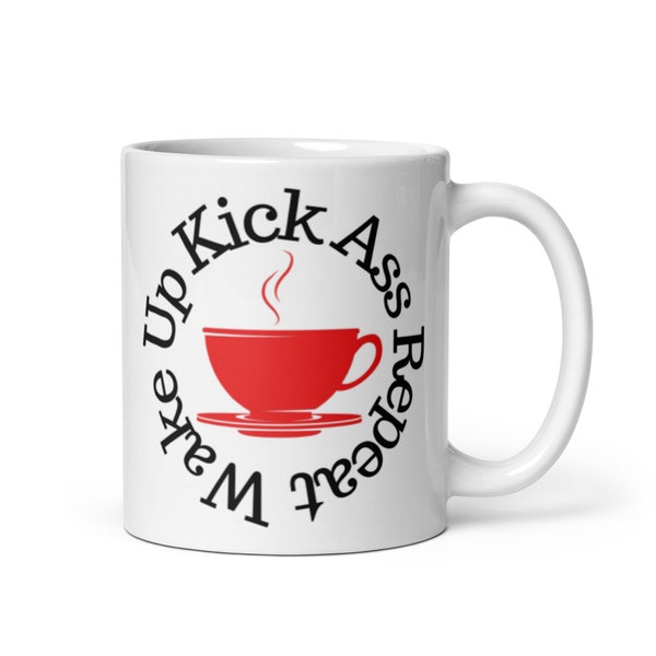 Wake up Kick Ass - Etsy