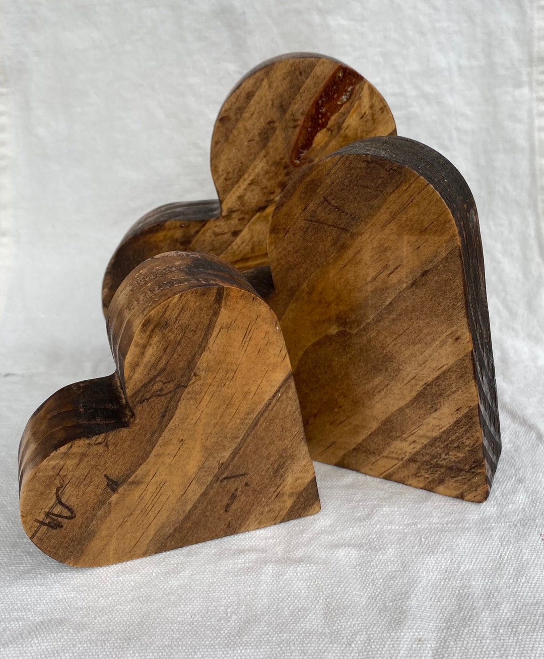 Wooden Hearts - Etsy