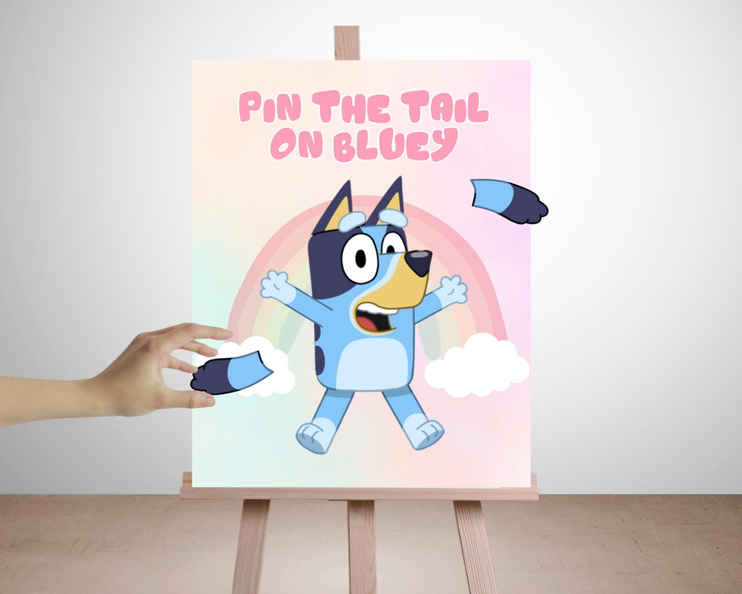 Bluey Pin The Tail on Bluey Party Favors Bluey Birthday Party - Etsy France