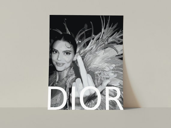 Kendall Jenner Luxury Fashion Poster Celebrity Wall Art - Etsy