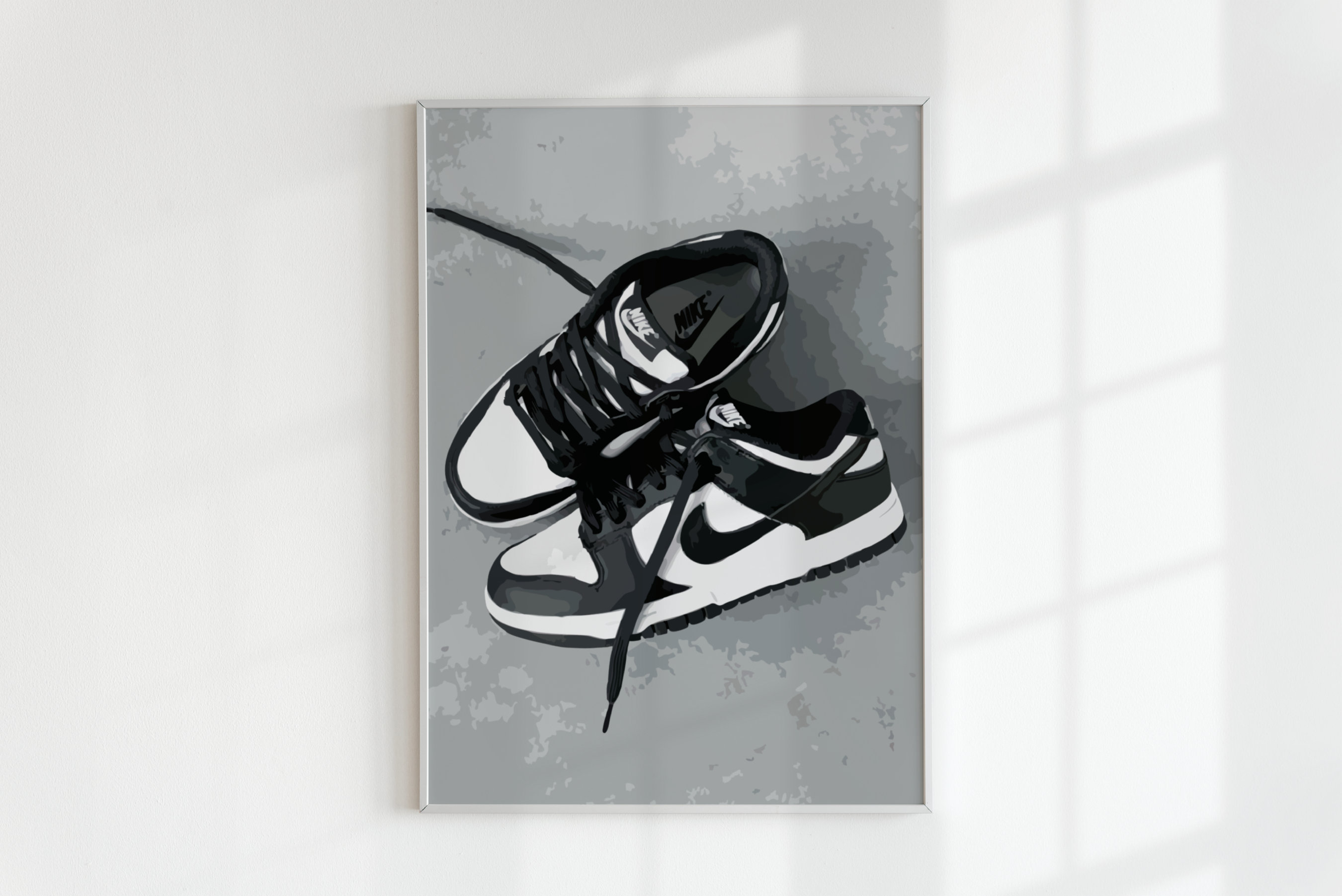 Black and White Dunks Nike Wall Art Digital Download Printable Poster ...