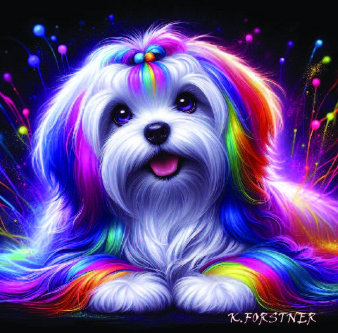 Maltese Hardboard Wall Art Tile 8x8 - Etsy