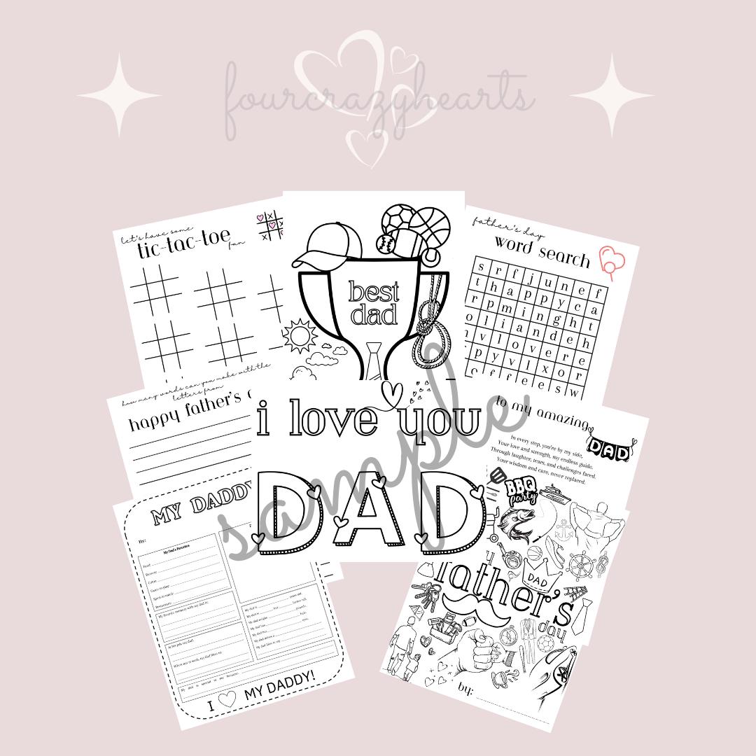Father's Day Activity Pack - Etsy