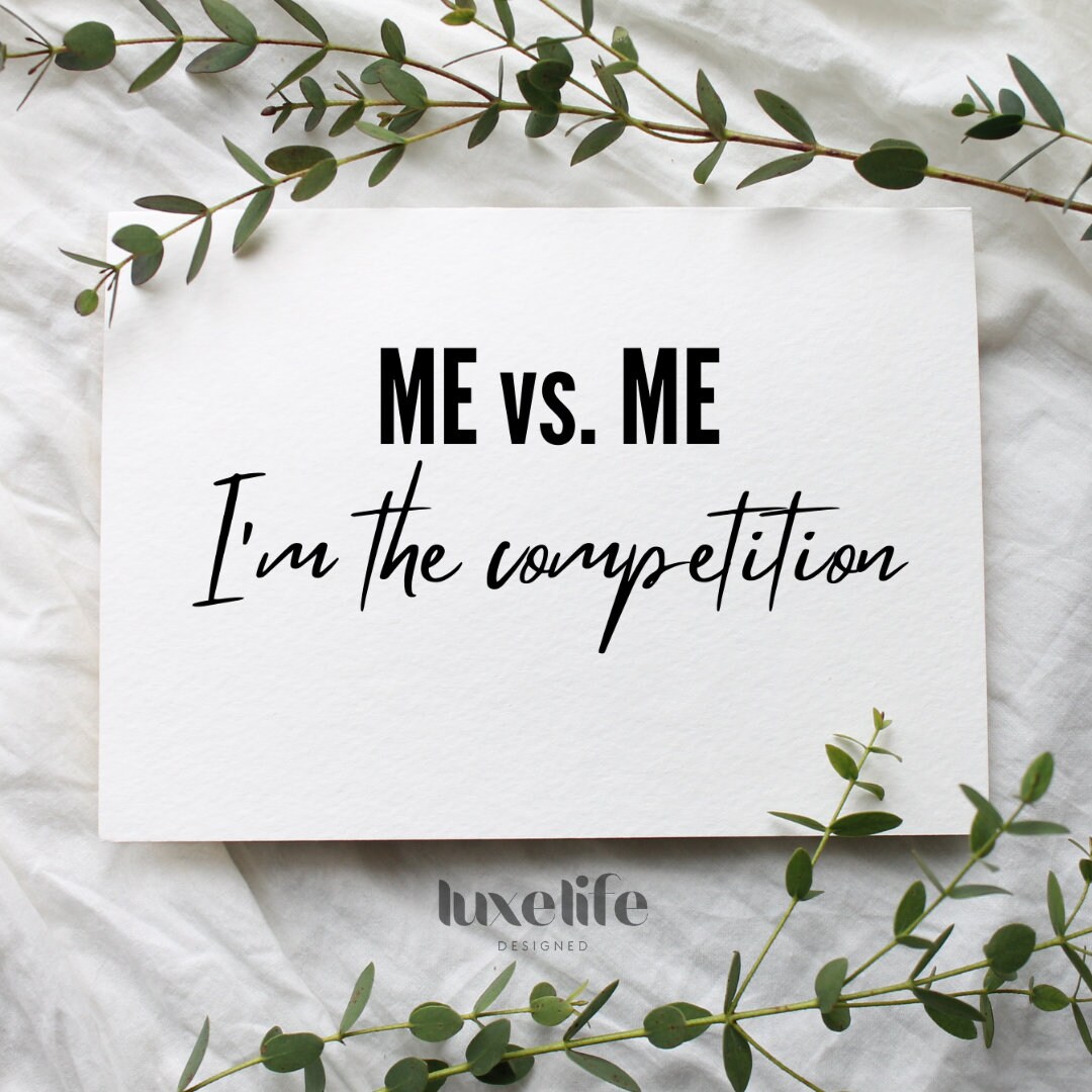 Me Vs. Me SVG PNG Motivational SVG Png Inspirational Svg - Etsy