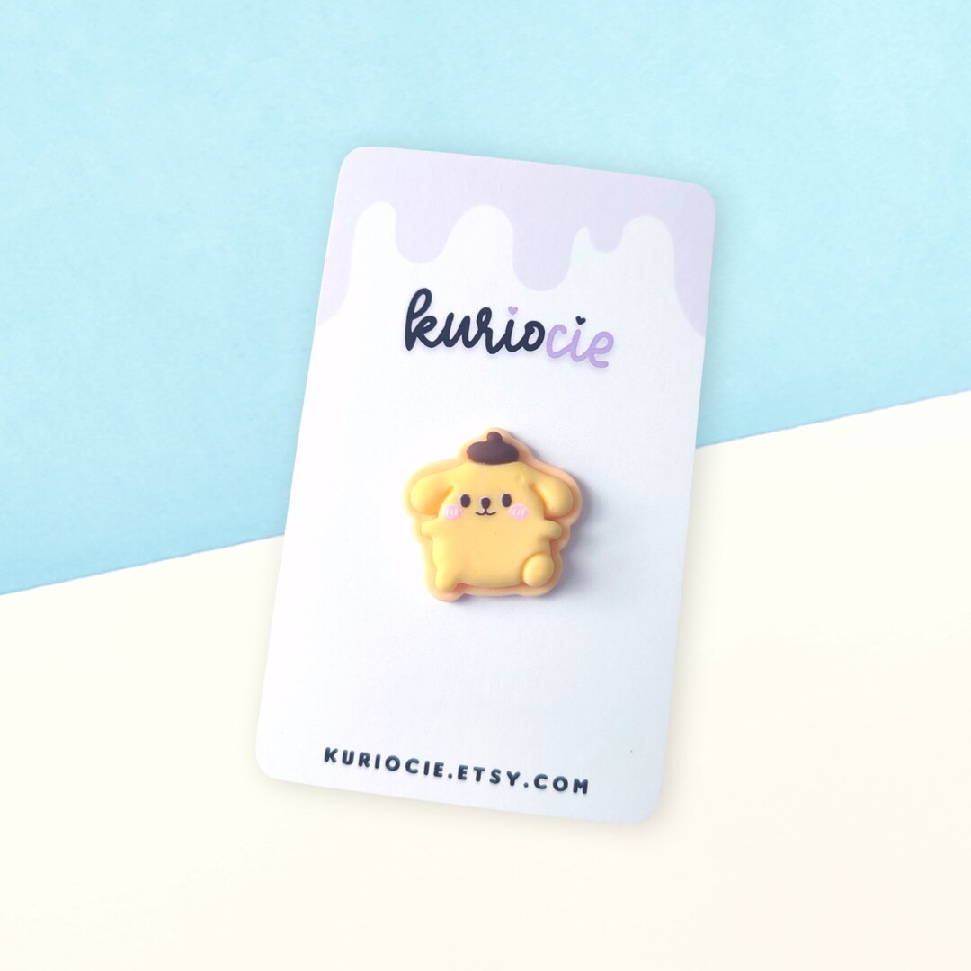 Kawaii Purin Cookie Pin Kawaii Mascot Character Clutch Pin - Etsy