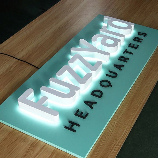 Custom Backlit Sign - Etsy