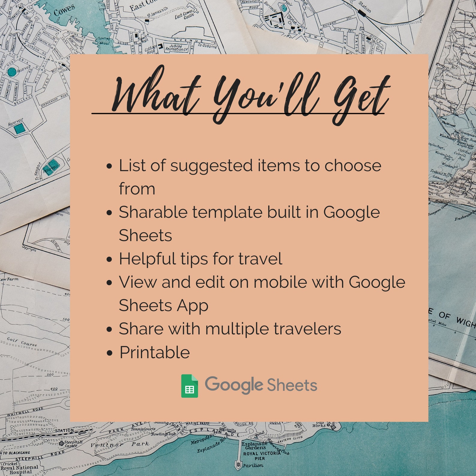 Digital Vacation Packing List Template + Checklist | Google Sheets ...