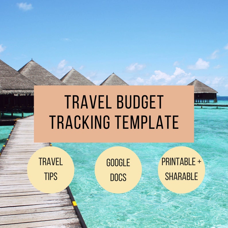 Travel Budget Tracker Template | Google Docs | Sharable + Printable - Etsy