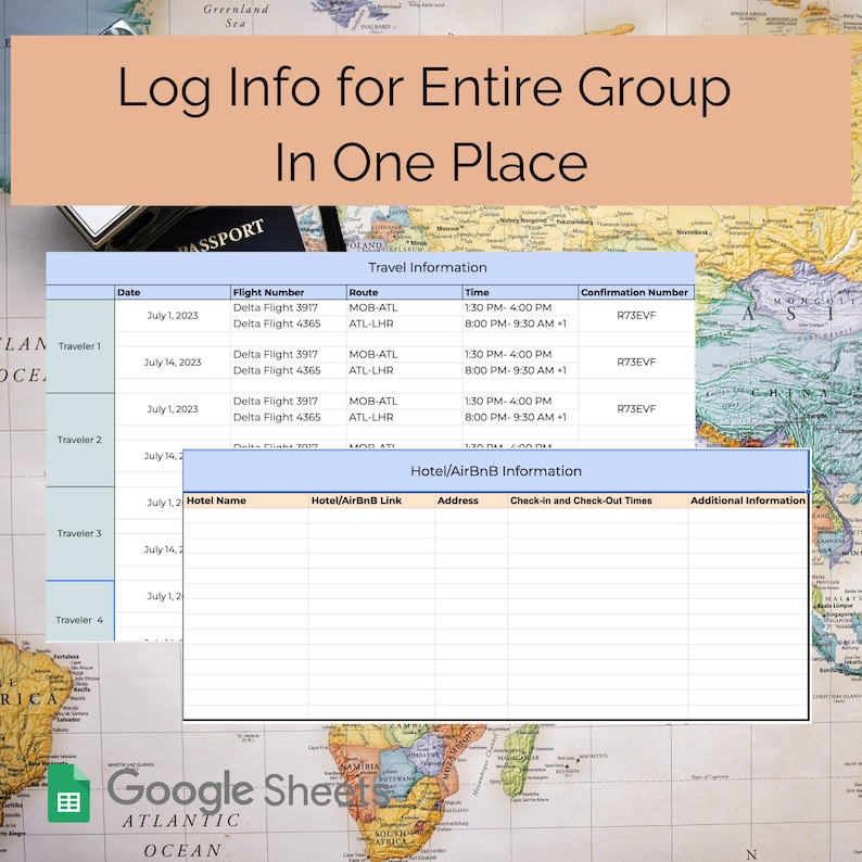 Travel Planning Template | Google Sheets | Printable Templates ...