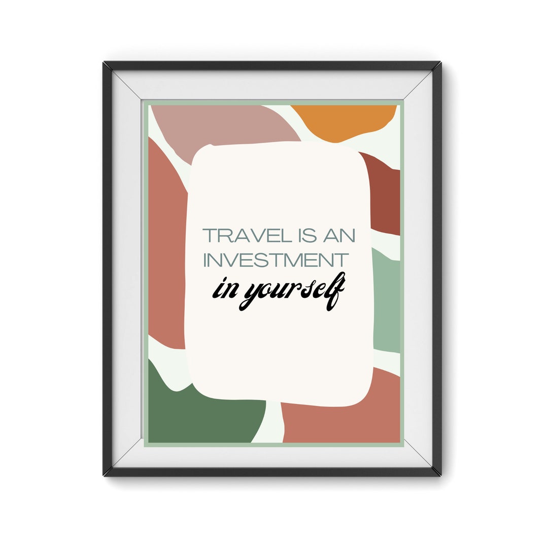 Travel Quote Printable Artwork Digital Download Inspirational Saying ...