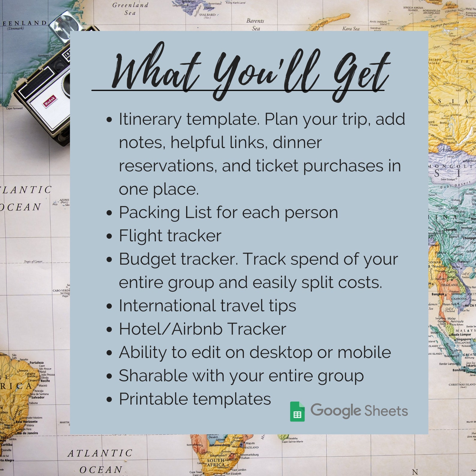 Travel Planning Template | Google Sheets | Printable Templates ...