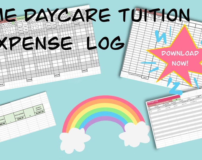 Home Daycare Attendance and Payment Log | Etsy