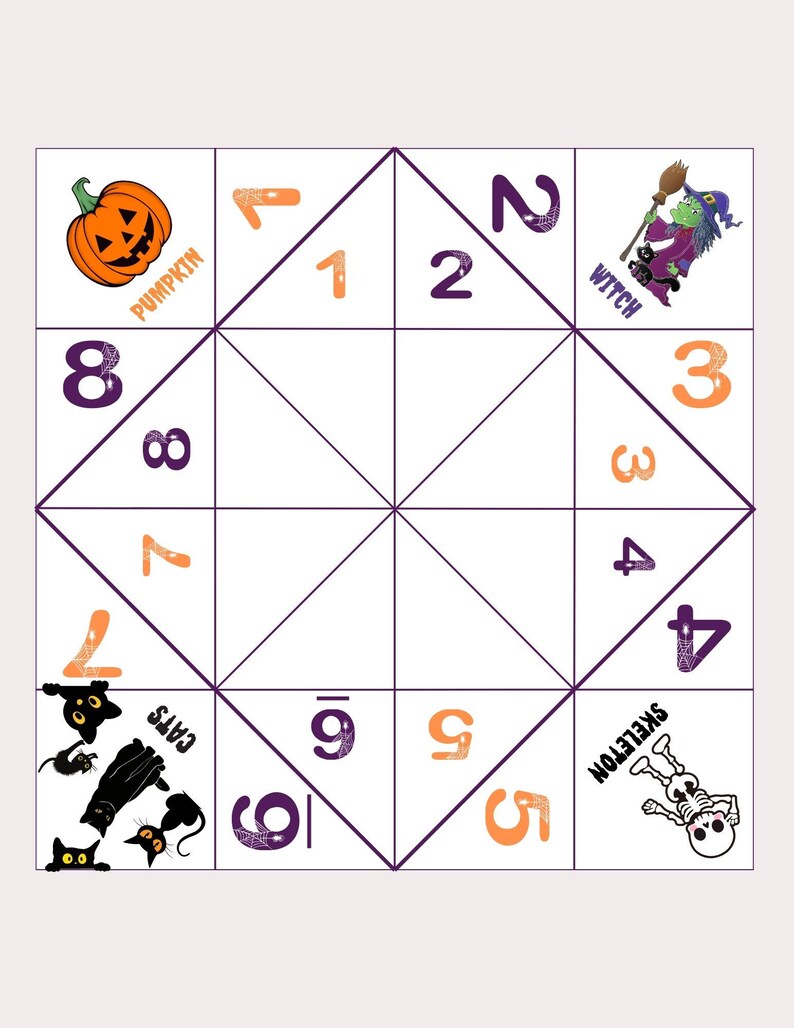 3 Halloween Paper Fortune Tellers! - Etsy