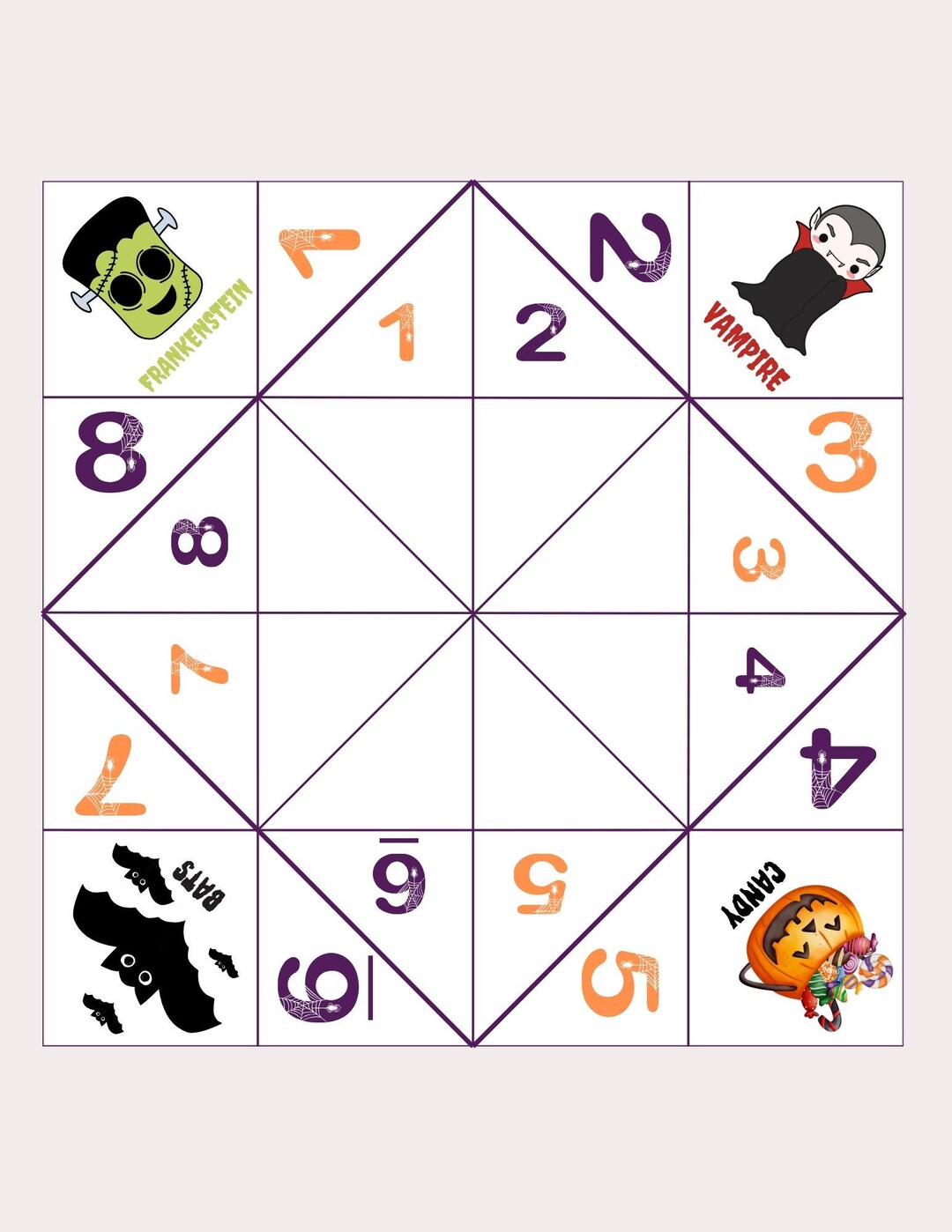 3 Halloween Paper Fortune Tellers! - Etsy