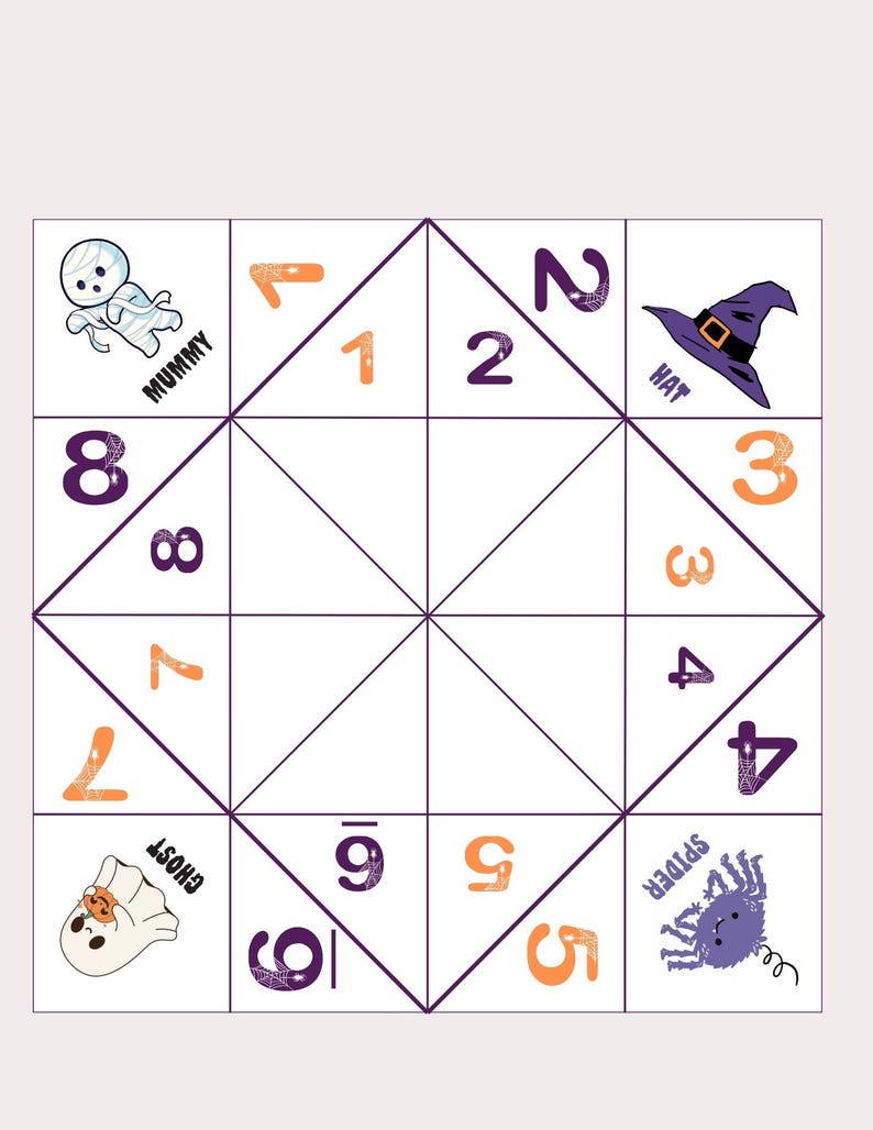 3 Halloween Paper Fortune Tellers! - Etsy