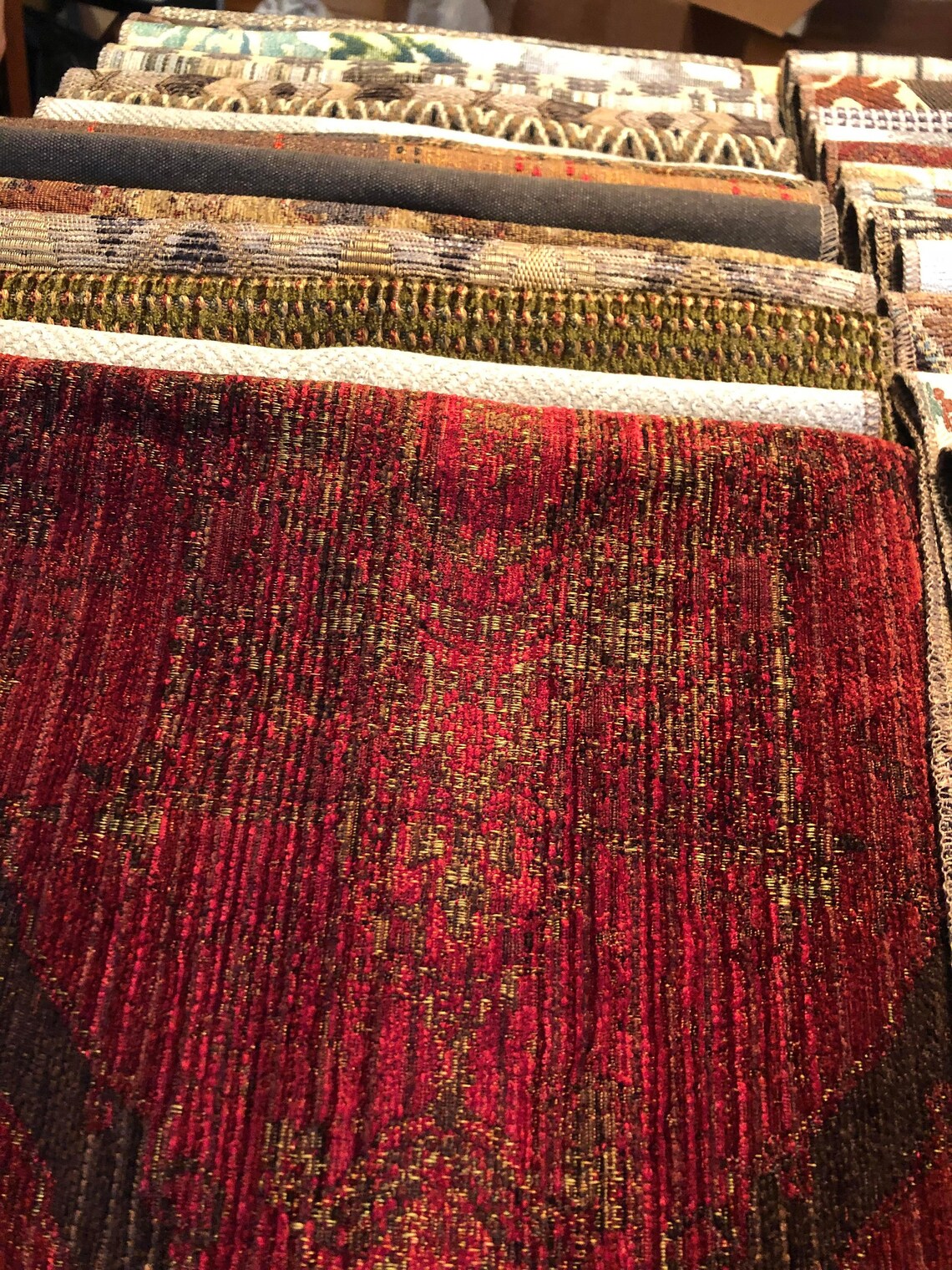 Upholstery Fabric Grab Bag 15 Pieces Different Sizes Different Colors ...