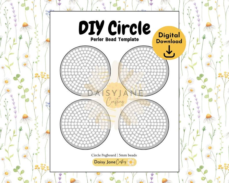 DIY Circle Perler Bead Pegboard | Hama Beads Fuse Beads | Crafts ...