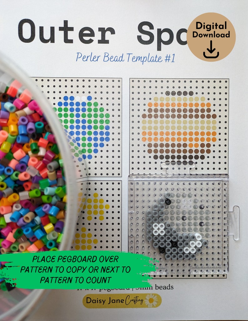 Outer Space Perler Bead Hama Bead Fuse Bead Bundle - Etsy