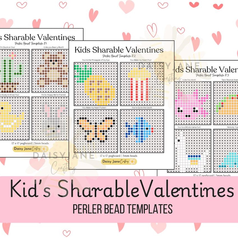 Perler Bead Valentine - Etsy
