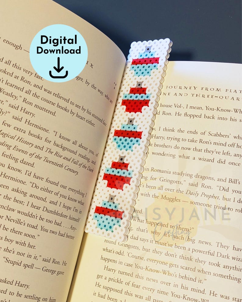 Christmas Bookmark Perler Bead Templates Hama Beads, Fuse Beads ...