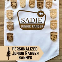 National Park Junior Ranger Scouts Badges Display Banner / Enamel Pin & Patch Organizer - Etsy