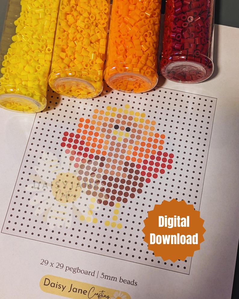 Turkey Perler Bead Template | Thanksgiving Craft (digital Download) - Etsy