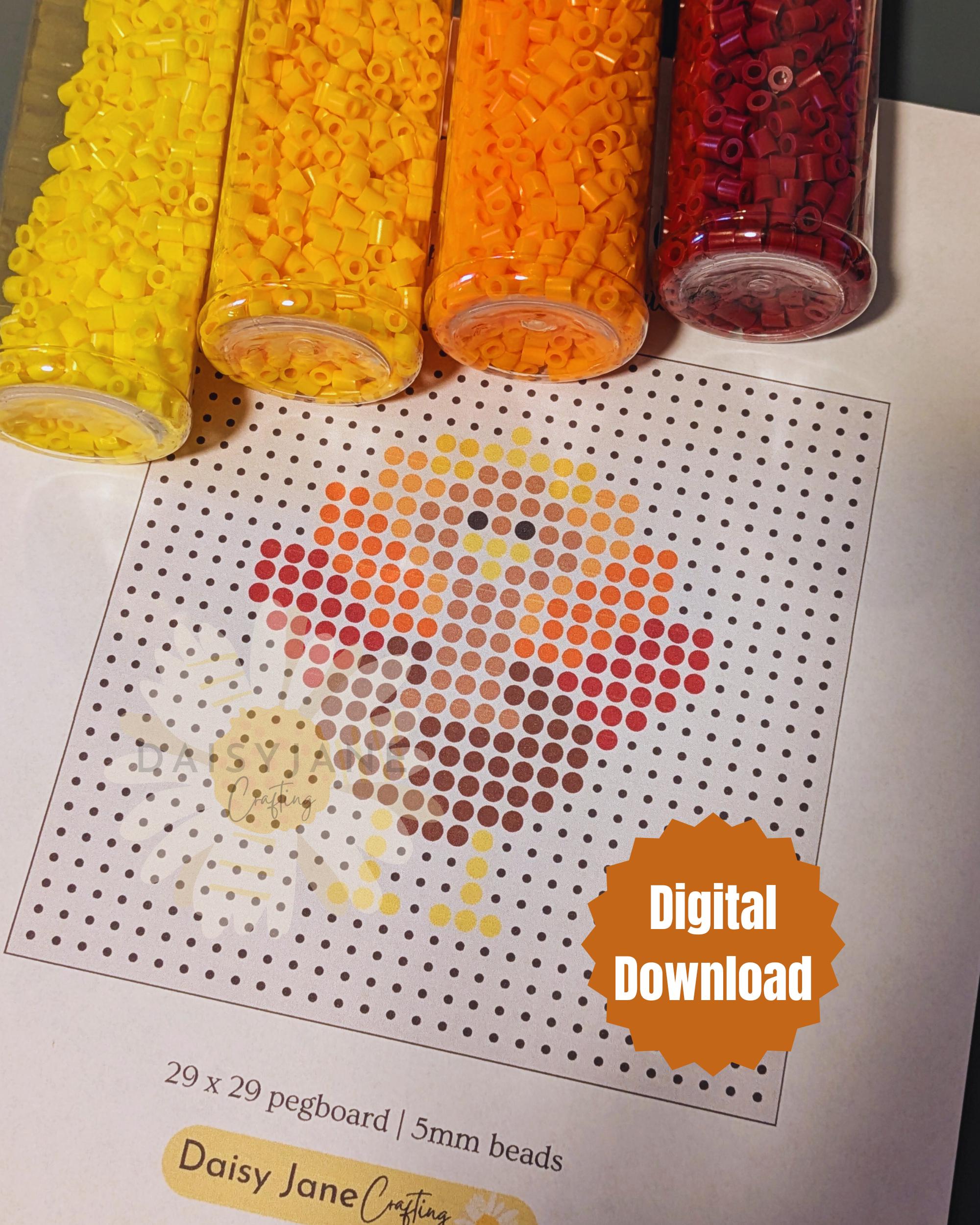 Turkey Perler Bead Template | Thanksgiving Craft (digital Download) - Etsy