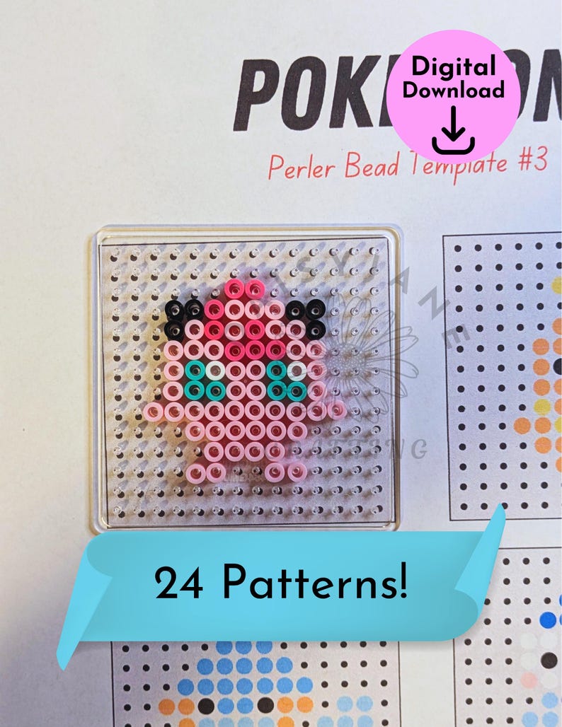 Pokémon Perler Bead Template | Fuse Beads, Hama Beads | Crafts for Kids ...
