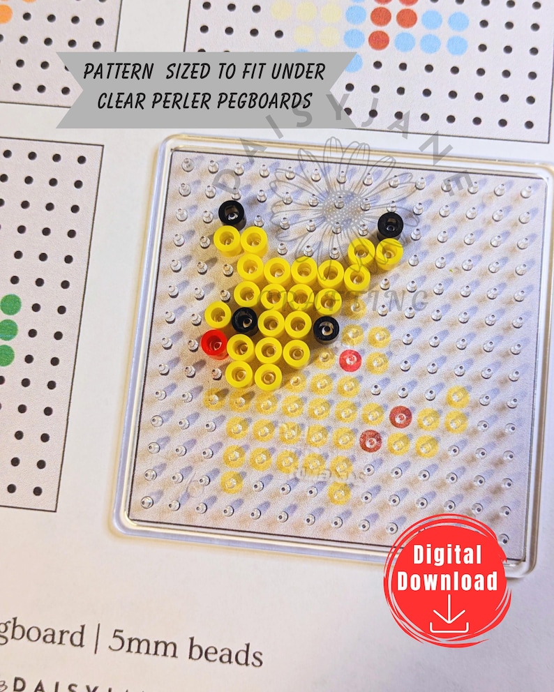 Pokémon Bügelperlen Vorlage | Fuse Perlen, Hama Perlen | Basteln für ...
