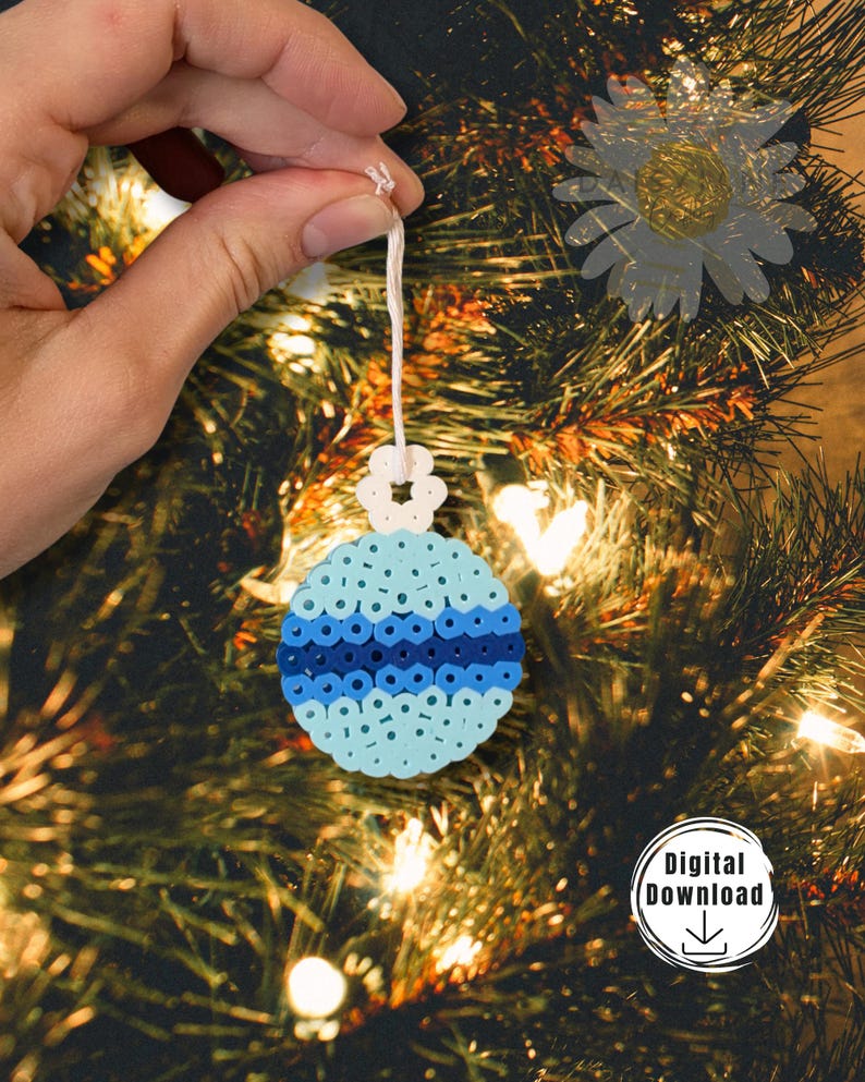 Christmas Bauble Perler Bead / Hama Bead / Fuse Bead Templates ...