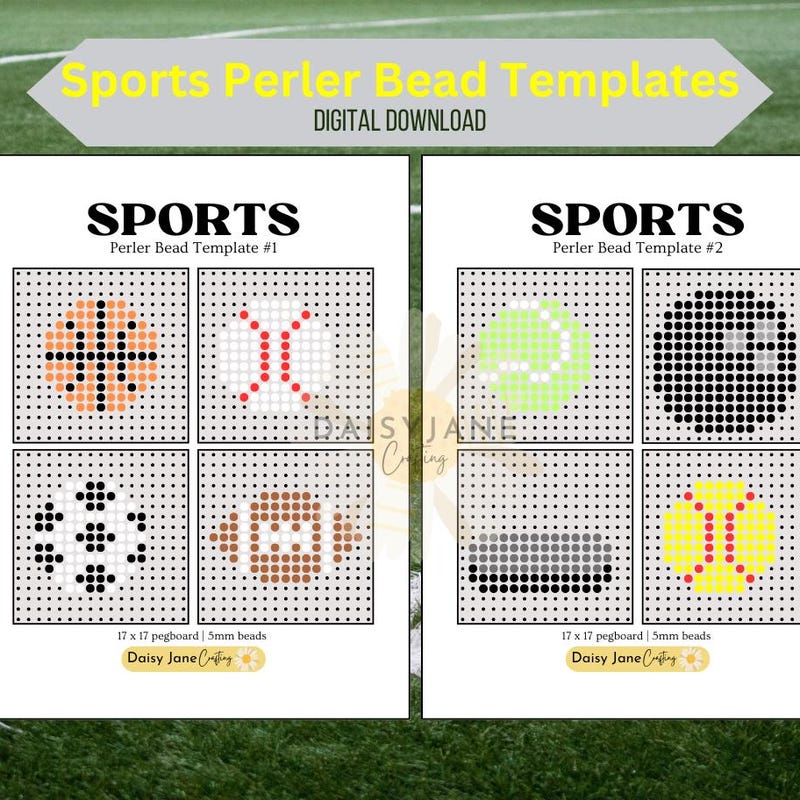 Baseball Perler Beads - Etsy