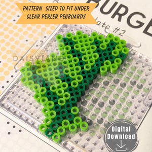 Build A Burger Perler Bead Templates Hama Beads Fuse Beads Printable ...
