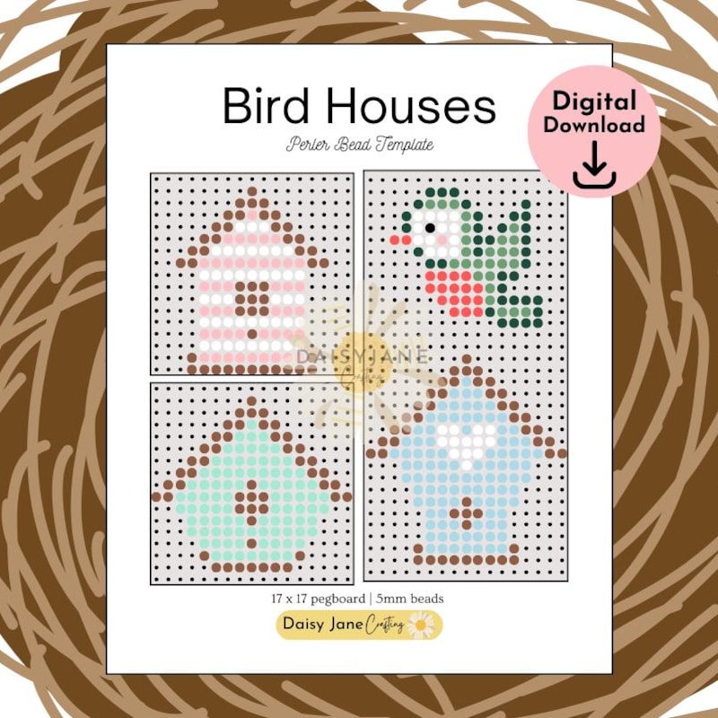 Perler Beads Birds - Etsy